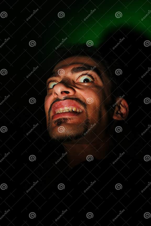 Evil looking man stock image. Image of bared, devil, dramatic - 2389429