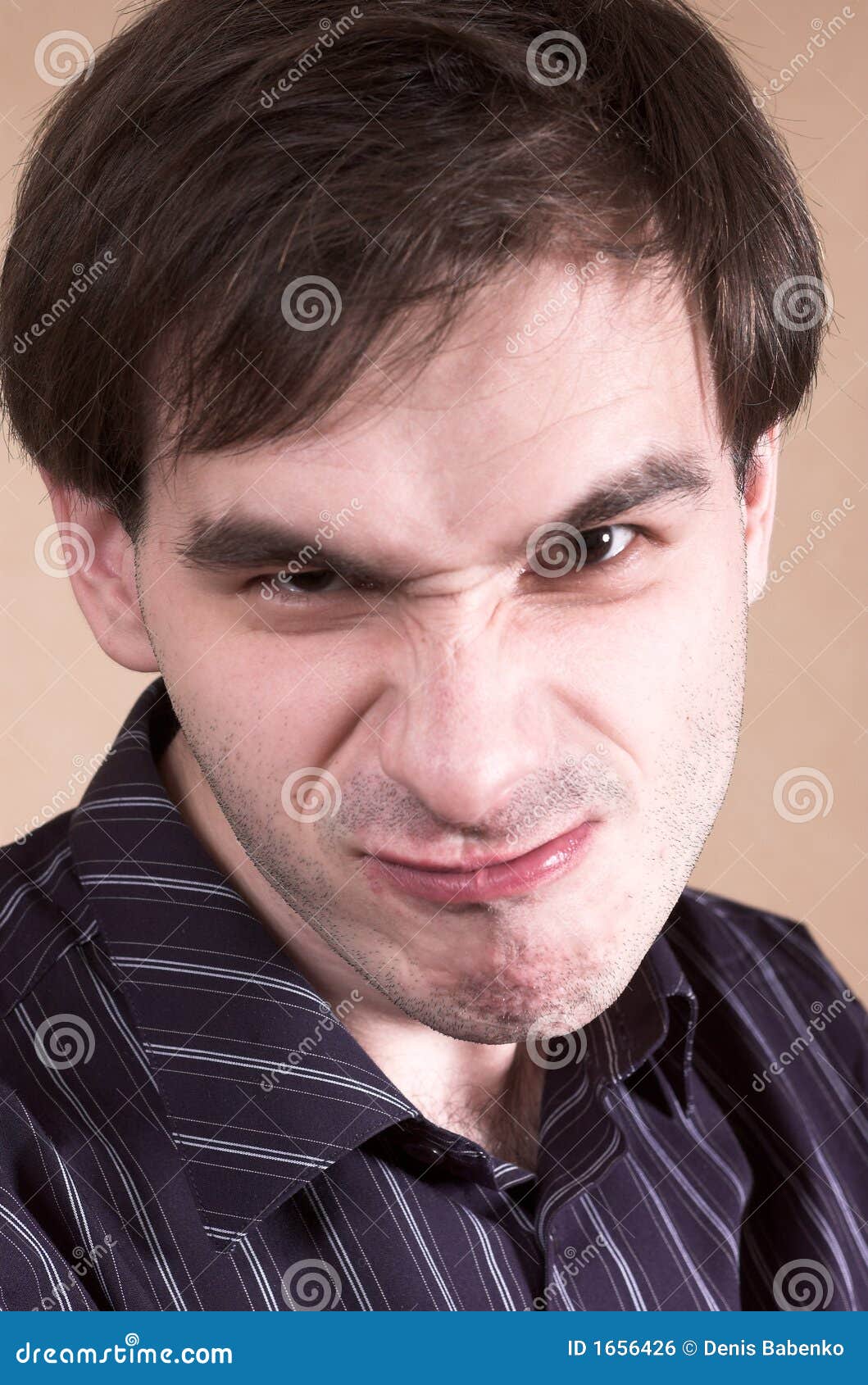 Evil man stock photo. Image of discontented, emotional - 1656426