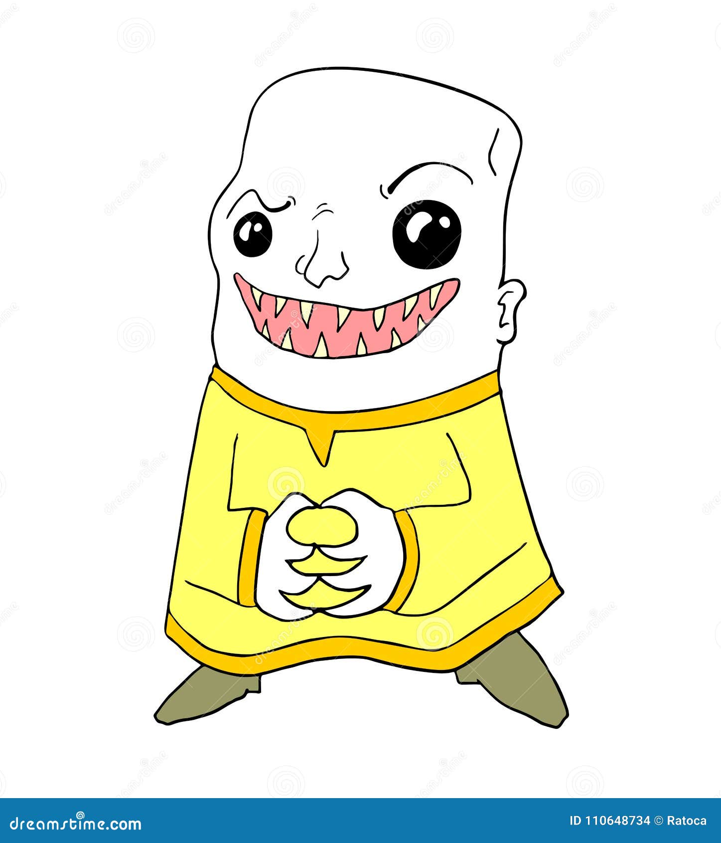 Evil man draw stock vector. Illustration of draw, evil - 110648734