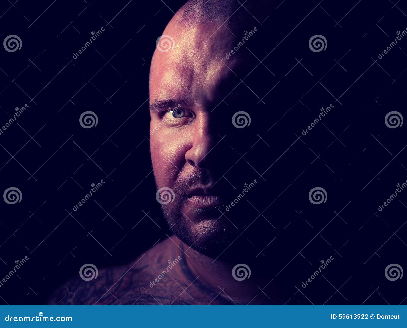 Evil man stock photo. Image of look, horror, emotion - 59613922