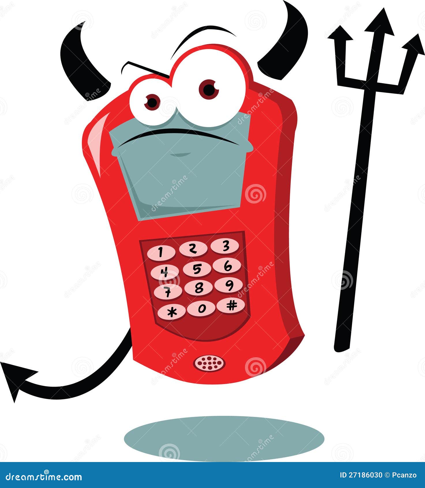 Evil Mobile stock vector. Illustration of global, communications - 27186030