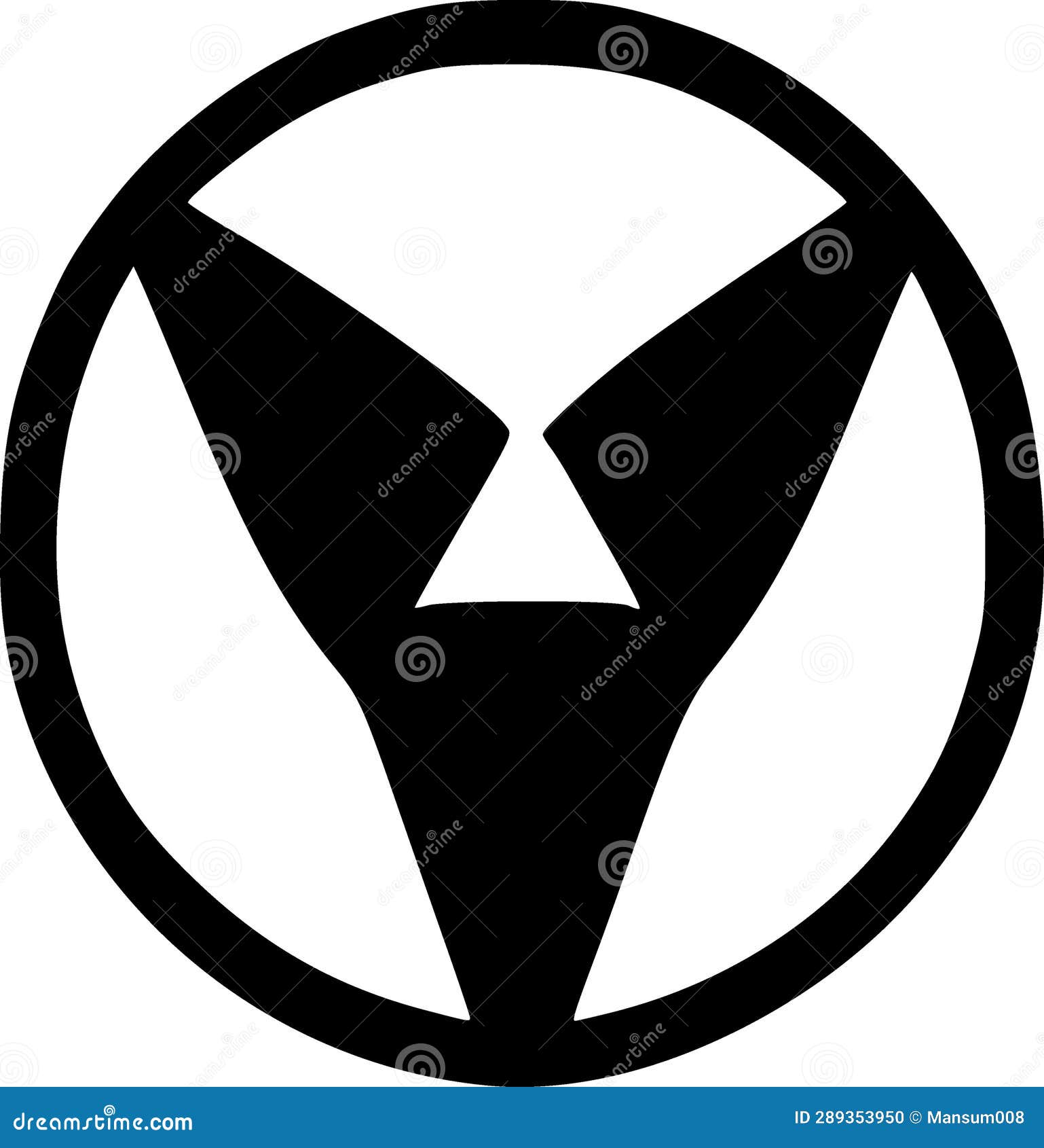 Evil Monster Cartoon Halloween Icon in Solid Style Stock Illustration ...