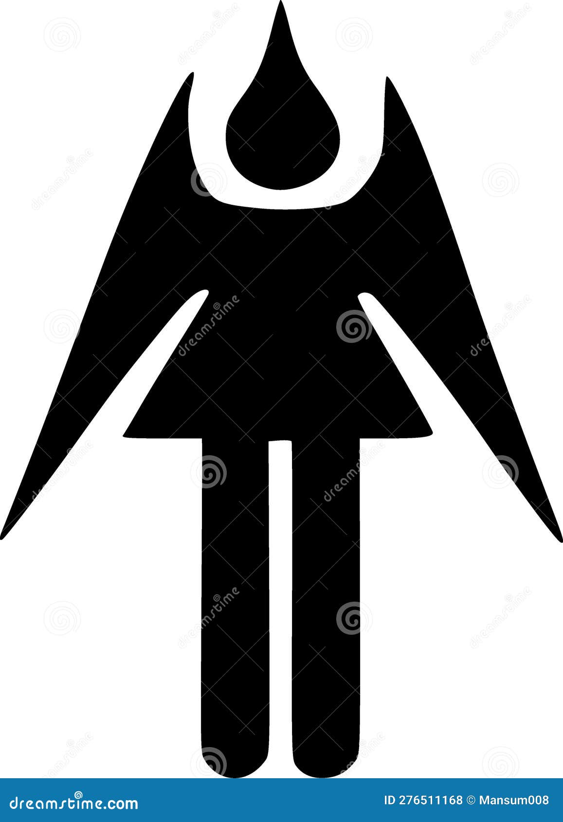 Evil Monster Woman. Web Icon Simple Illustration Stock Illustration ...