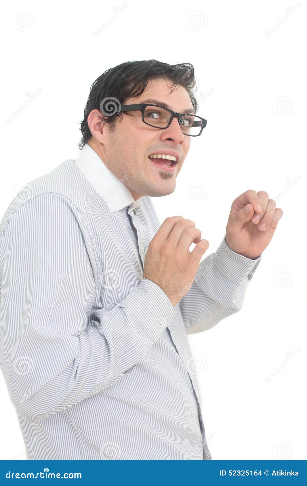 Evil nerd stock photo. Image of nerd, portrait, nerdy - 52325164