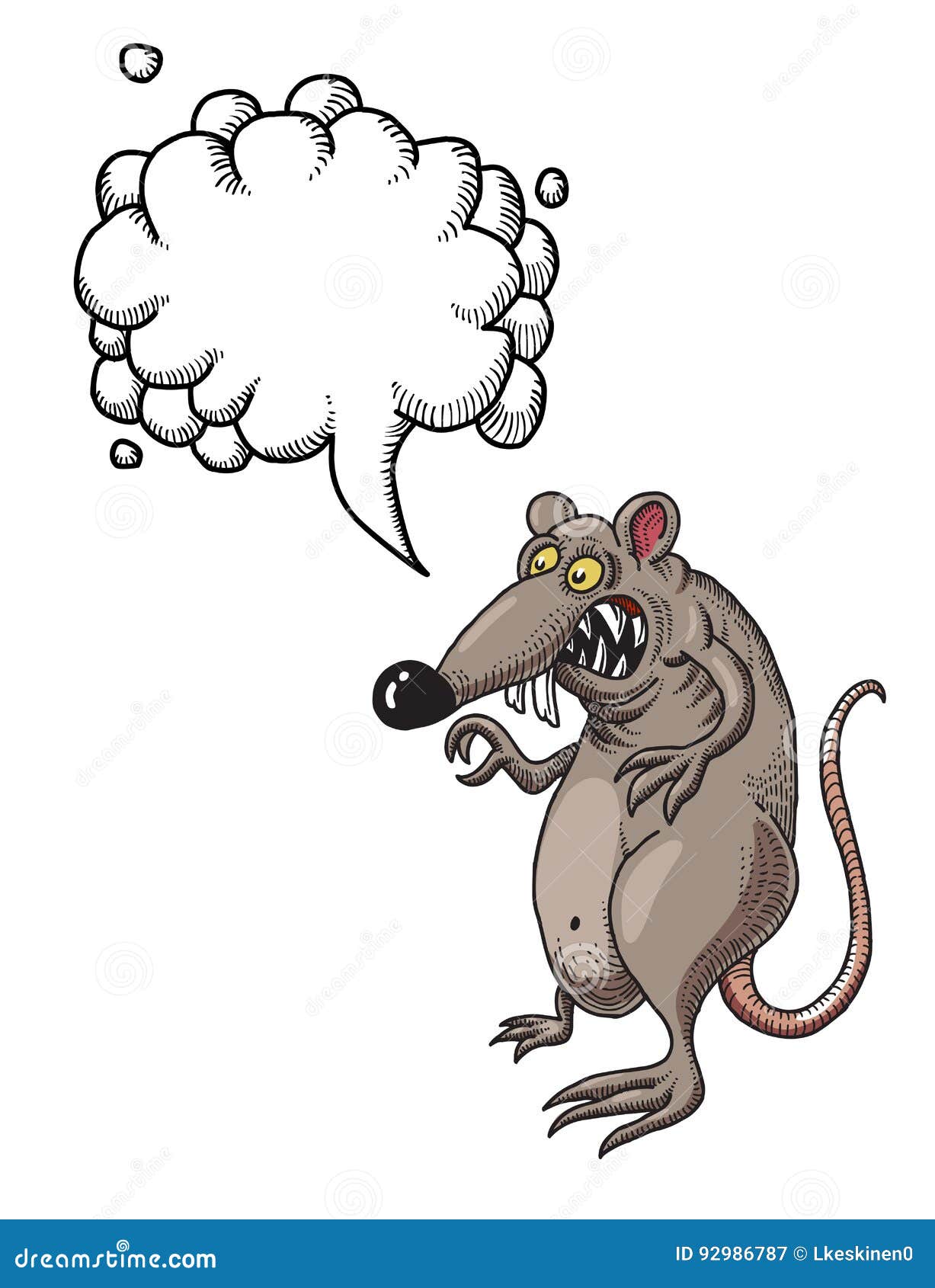 Evil Rat Cartoon Vector | CartoonDealer.com #44936135