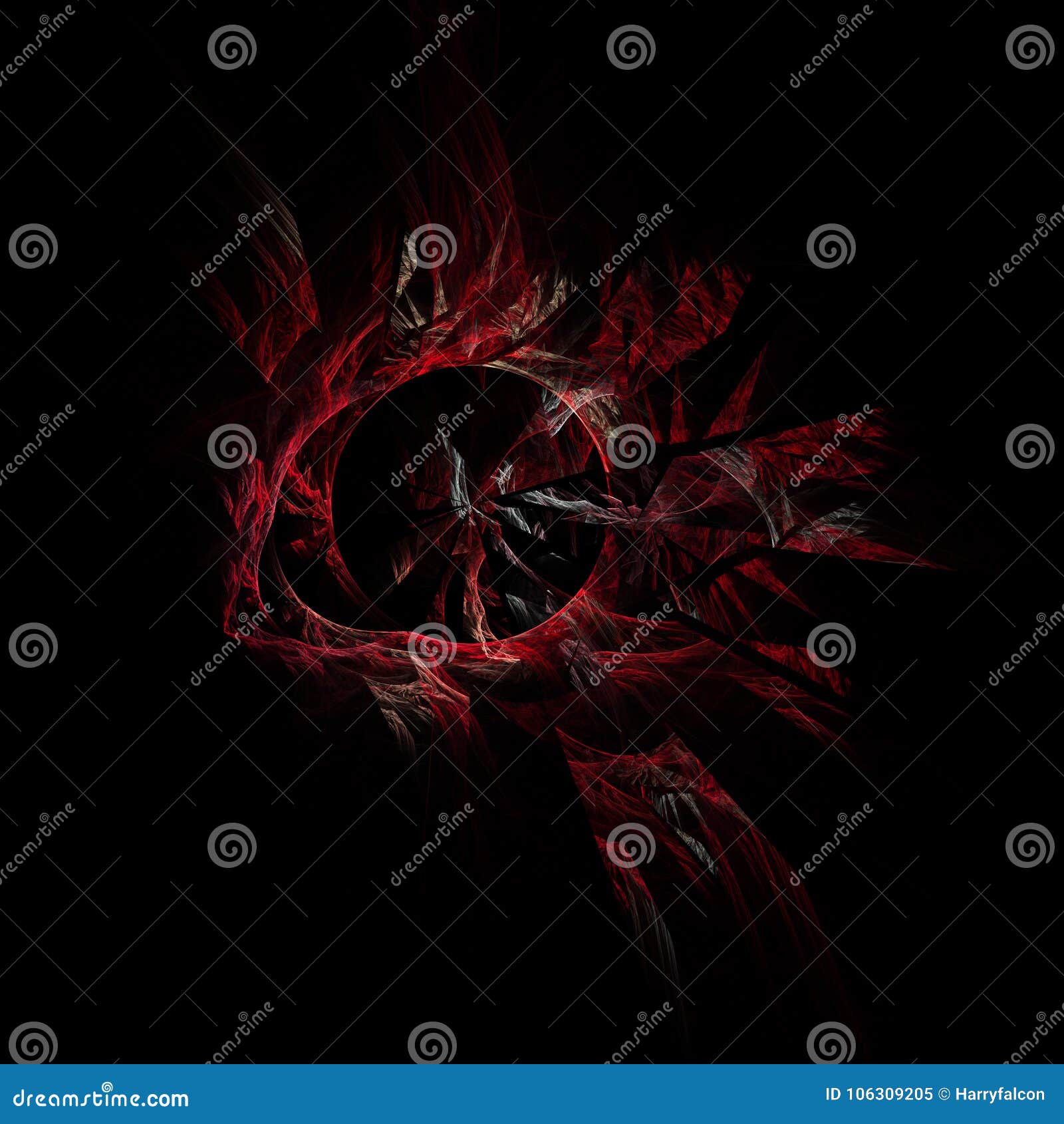 Evil red fractal stock illustration. Illustration of devil - 106309205