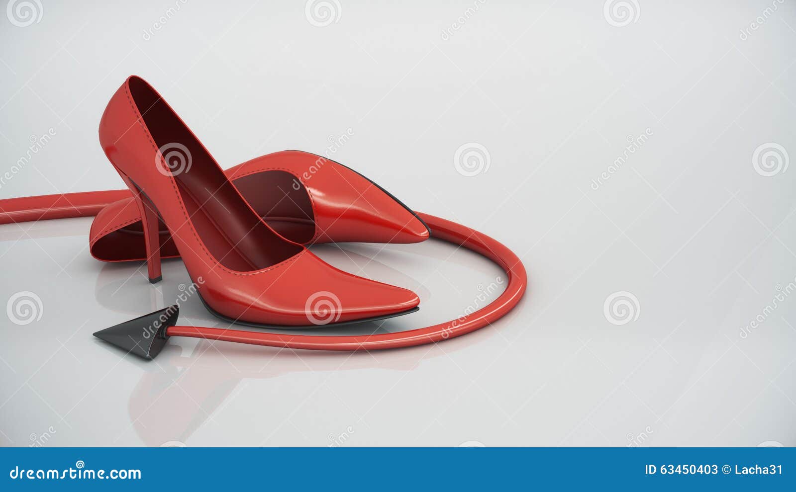 Evil red shoes stock illustration. Illustration of boot - 63450403