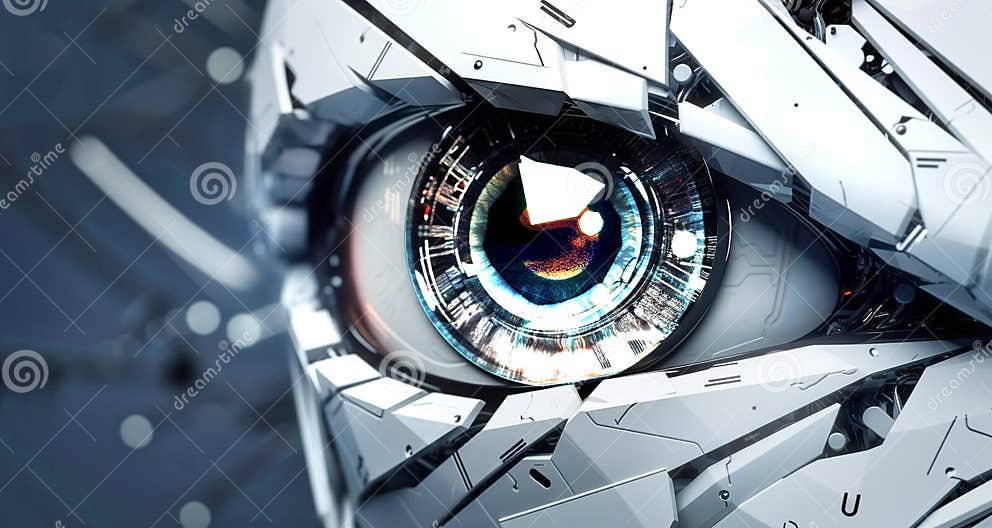 Evil Robot Eye, Concept of Bad Artificial Intelligence Stock ...