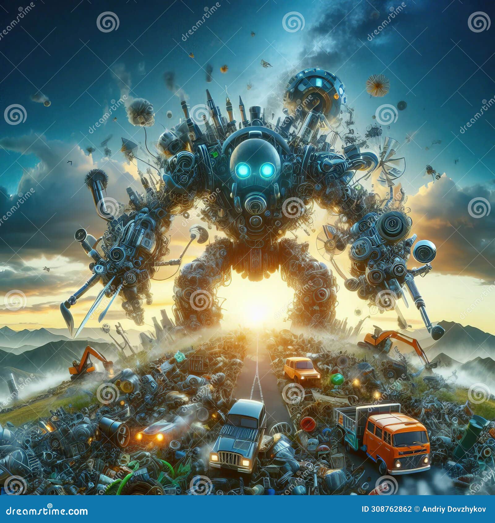 Evil Robots are Not Happy with the Pollution of the Planet and Clean ...