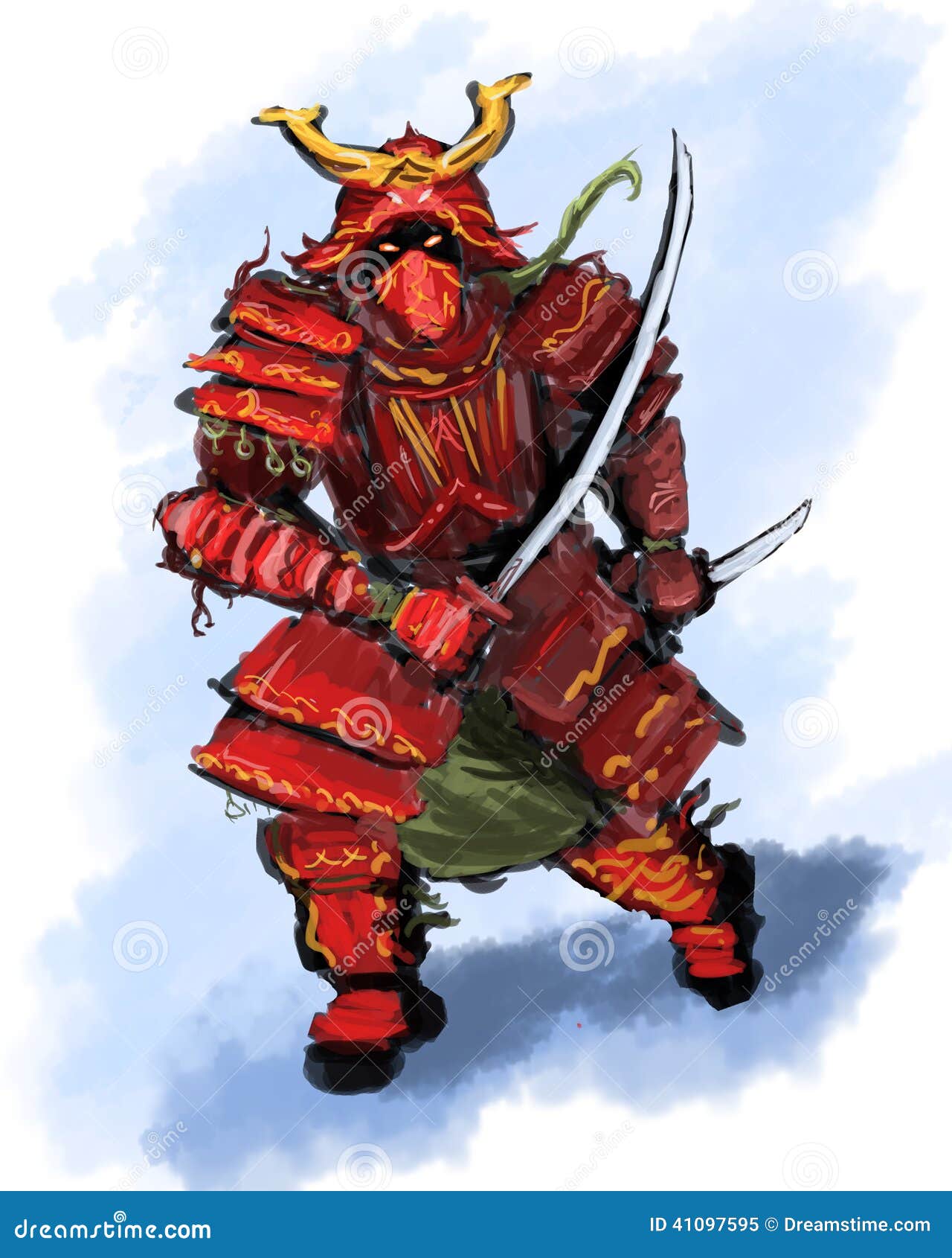 Evil samurai stock illustration. Illustration of evil - 41097595