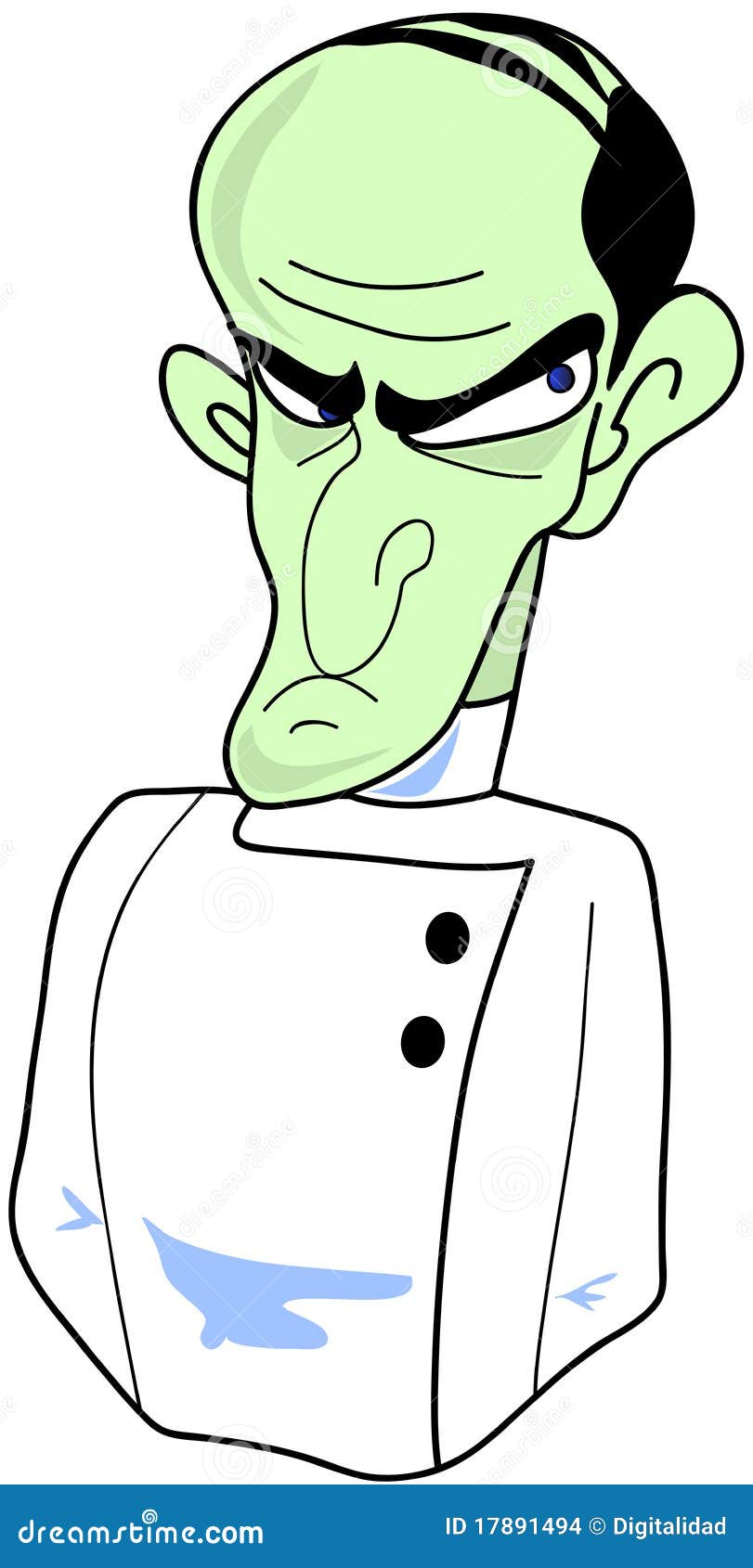 Evil Scientist Cartoon Illustration | CartoonDealer.com #42453148
