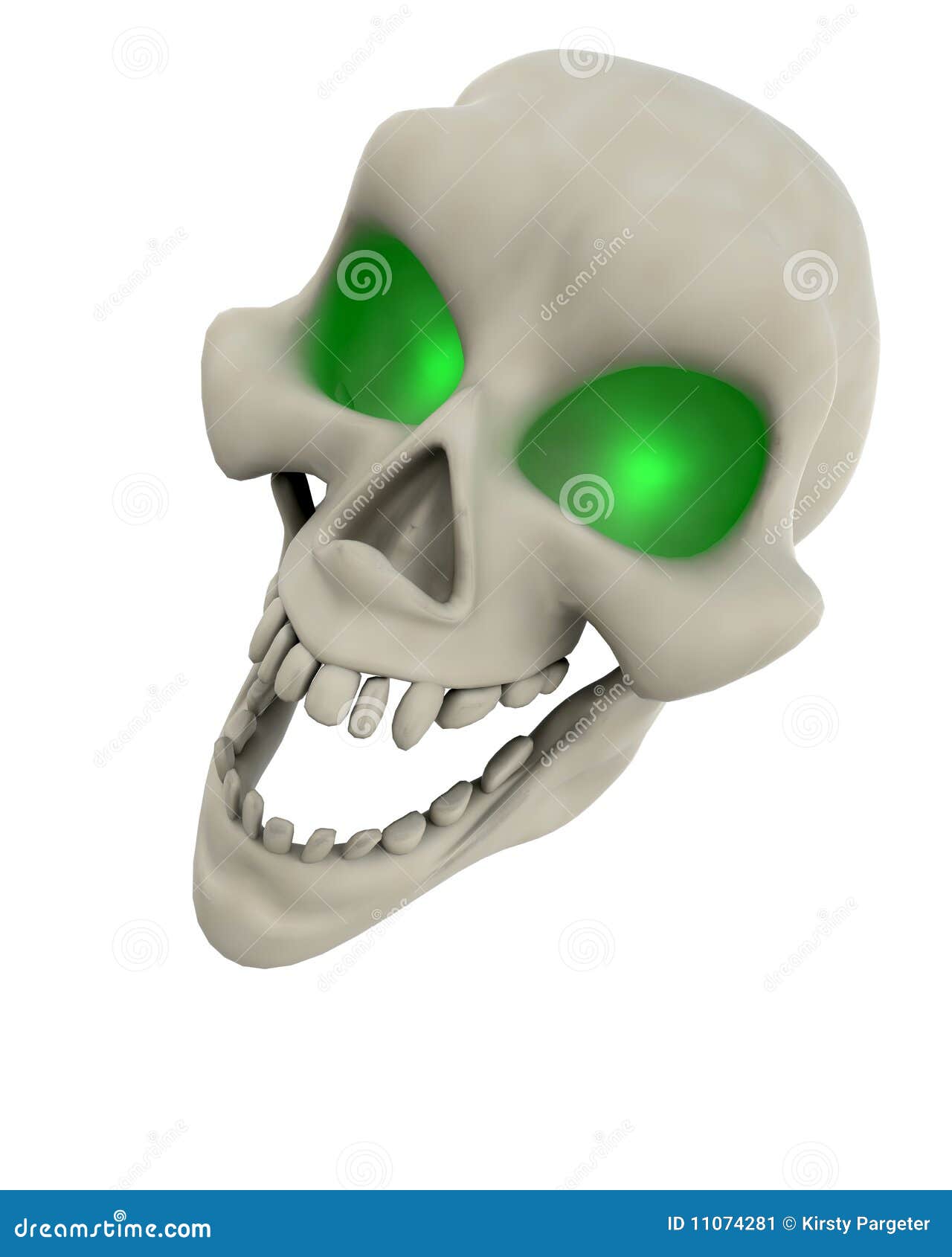 Evil Skull Face stock illustration. Illustration of horror - 11074281