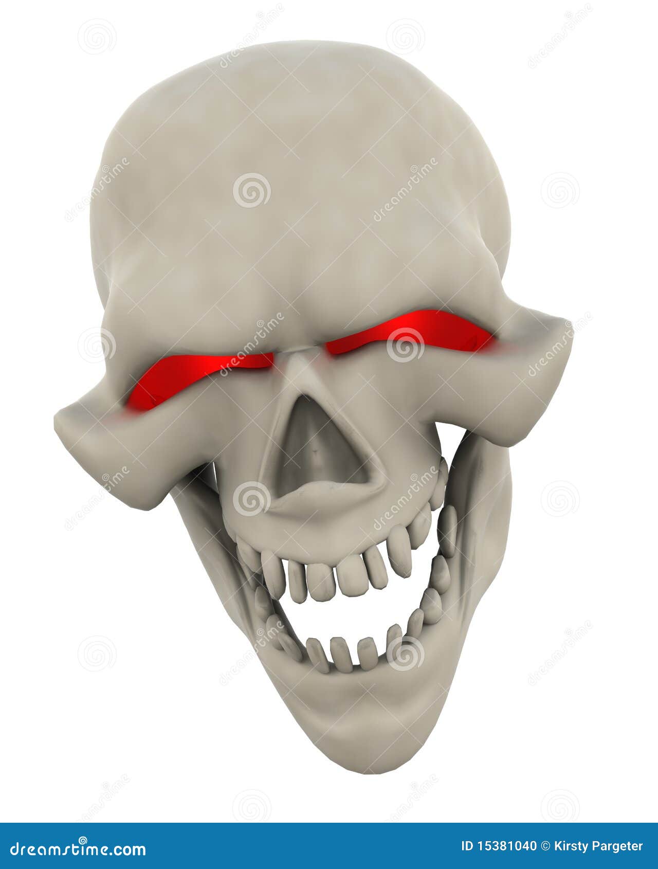 Evil Skull Face stock illustration. Illustration of death - 15381040