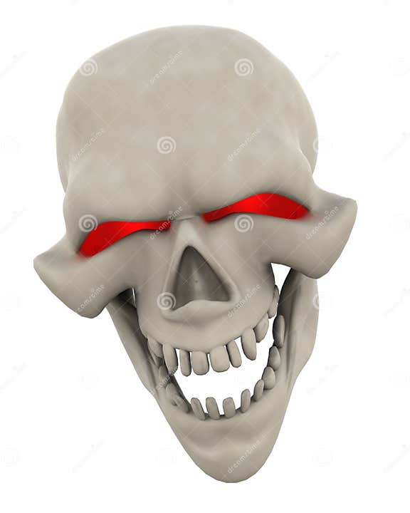 Evil Skull Face stock illustration. Illustration of death - 15381040