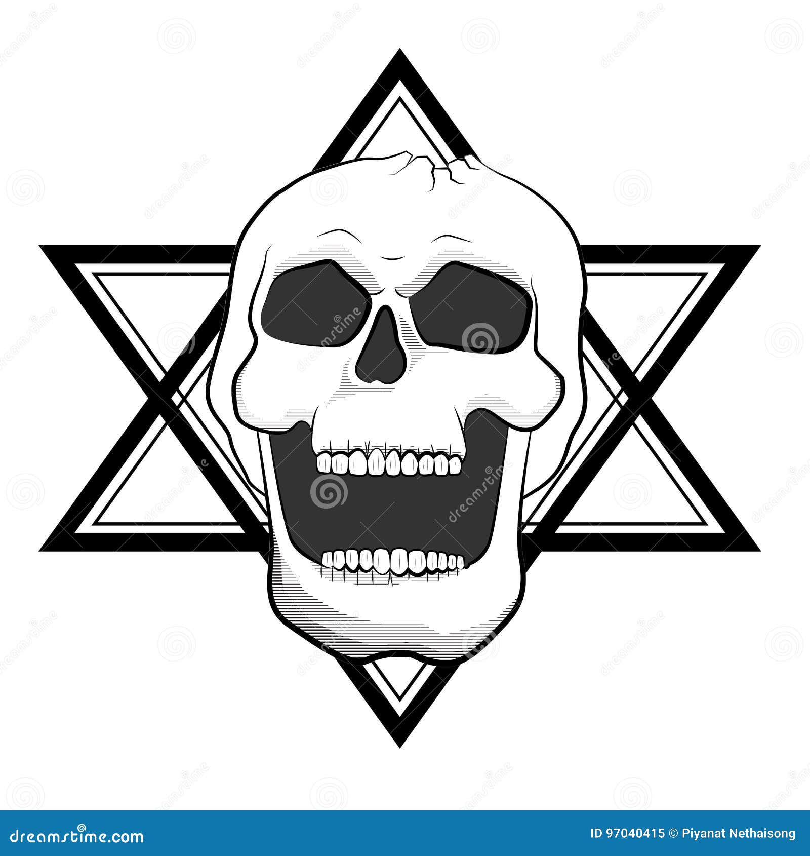 Realistic Evil Skull