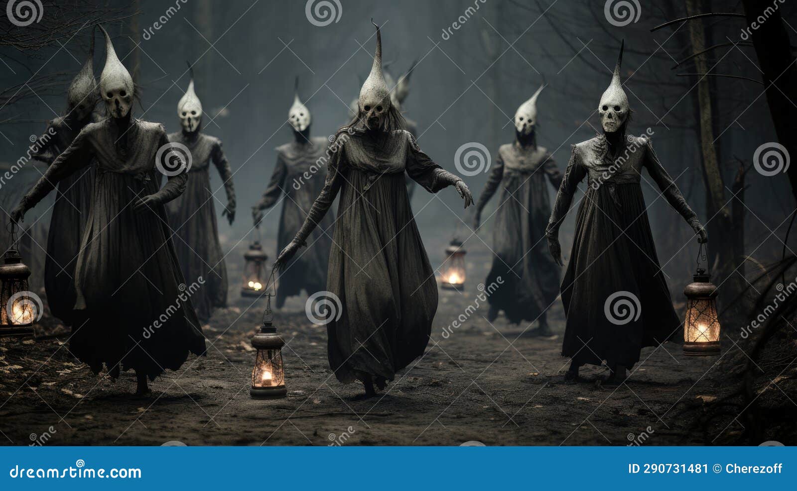 Evil Spirits and Evil Spirits in the Dark Stock Image - Image of alien ...