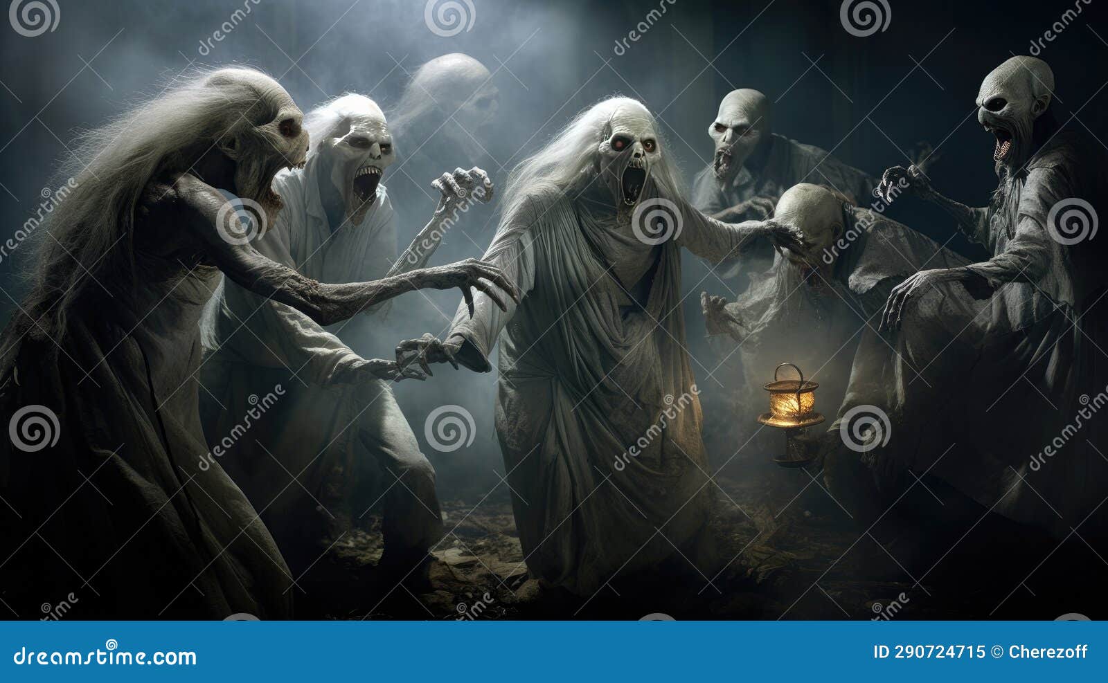 Evil Spirits and Evil Spirits in the Dark Stock Image - Image of evil ...