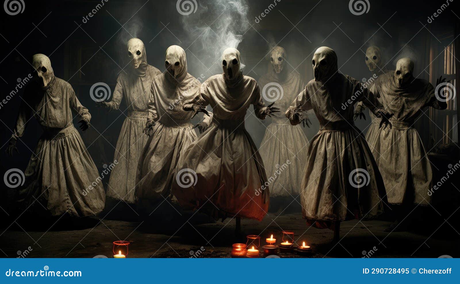 Evil Spirits and Evil Spirits in the Dark Stock Image - Image of human ...
