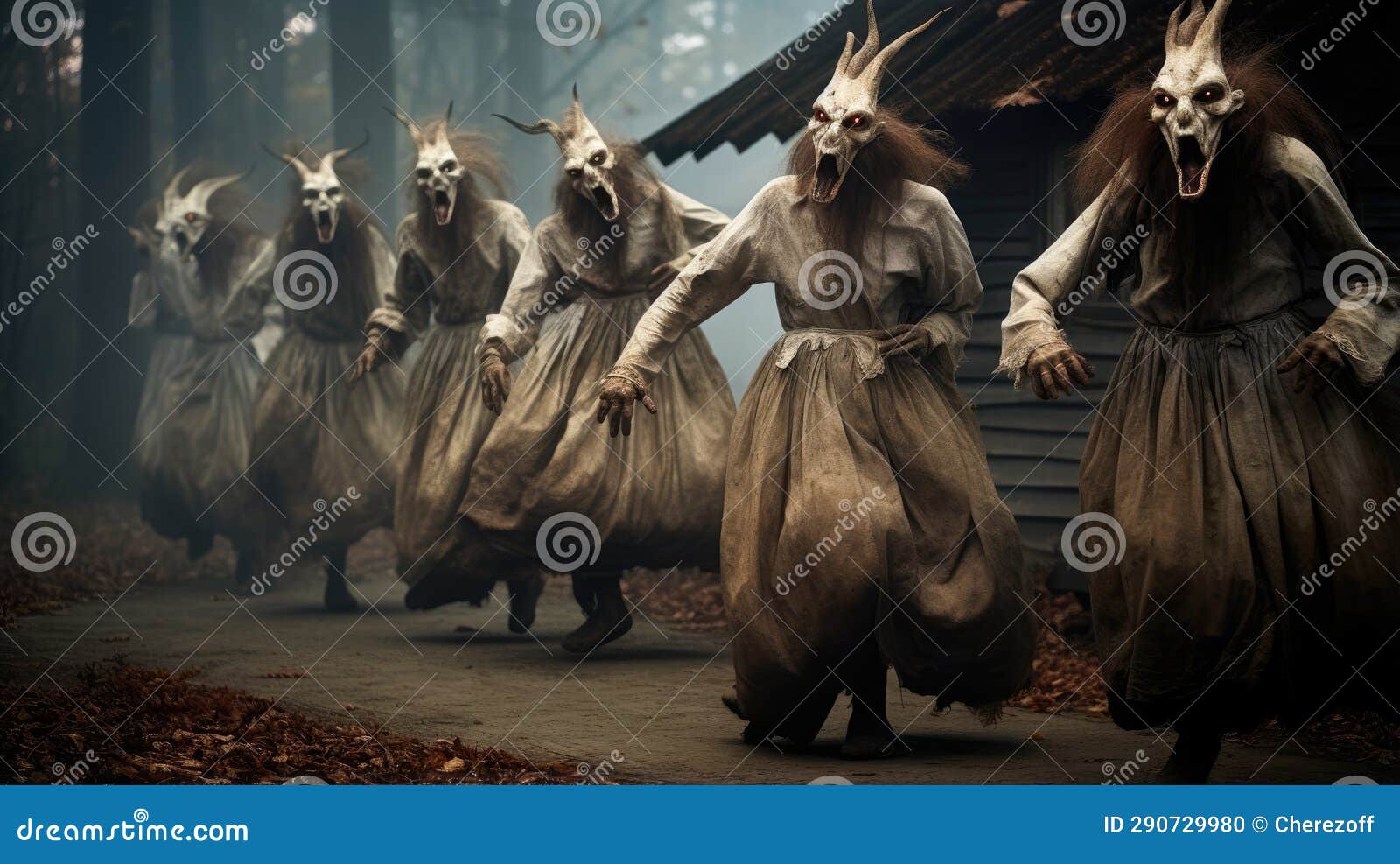 Evil Spirits and Evil Spirits in the Dark Stock Photo - Image of ...