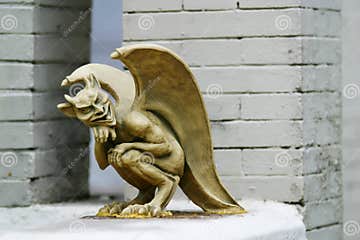 Evil Statue stock photo. Image of ugly, evil, statue, wings - 544760