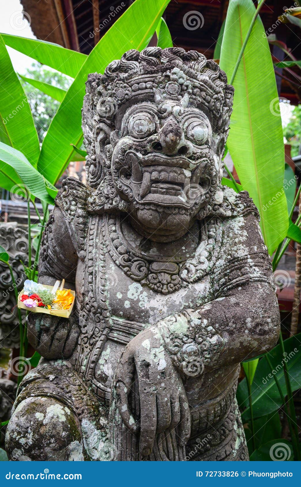 Evil Statue at the Temple in Bali, Indonesia Stock Photo - Image of ...