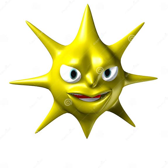 Evil Sun stock illustration. Illustration of nose, smiling - 7169101