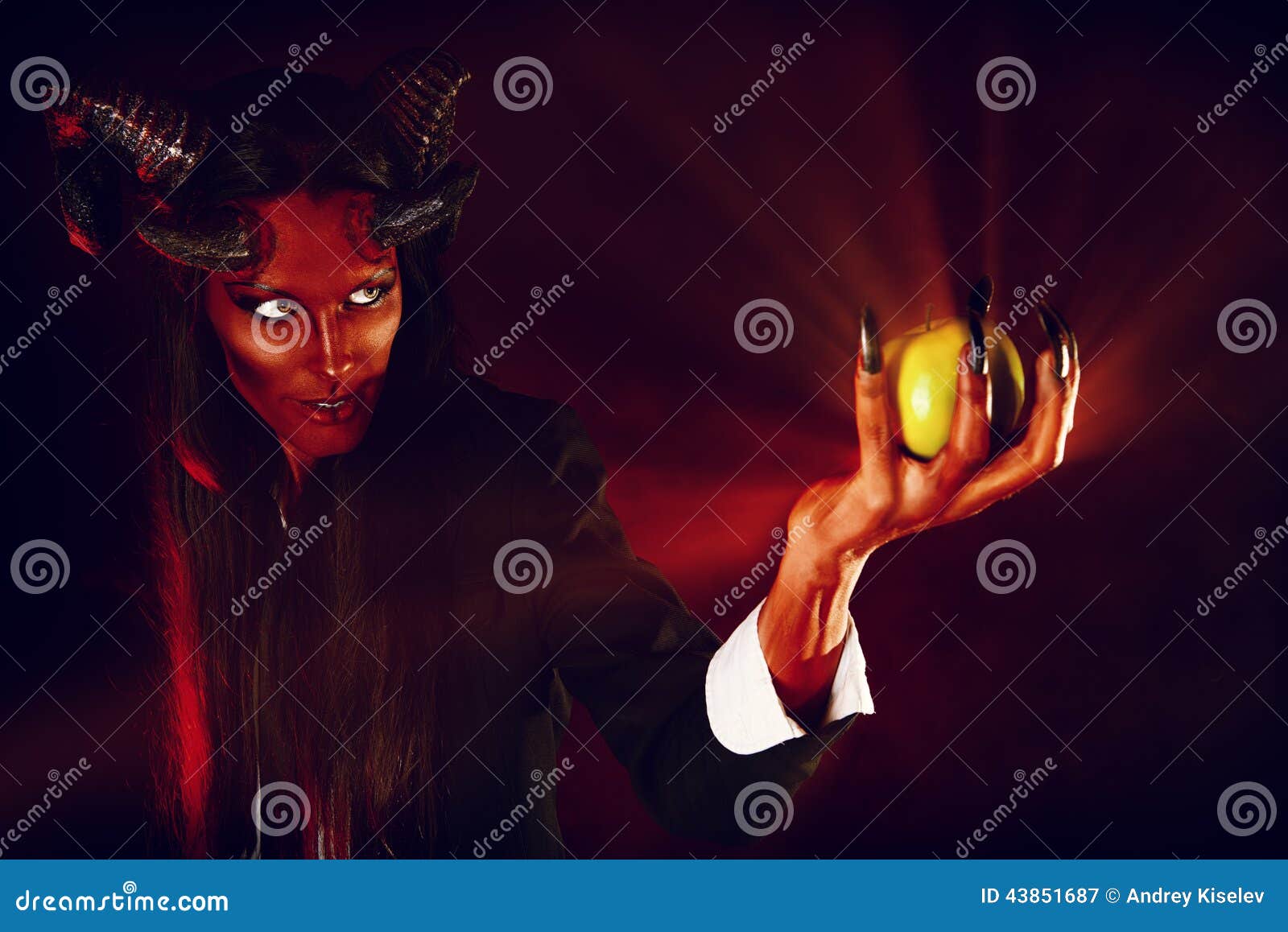 Evil temptation stock image. Image of gothic, evil, devilry - 43851687