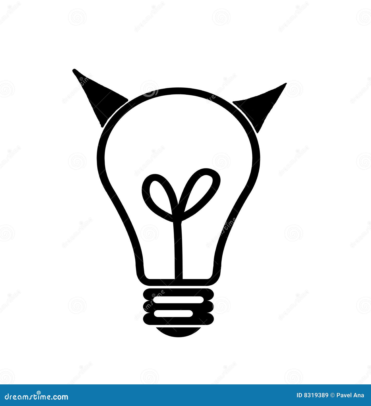 Evil thoughts stock illustration. Illustration of naughty - 8319389