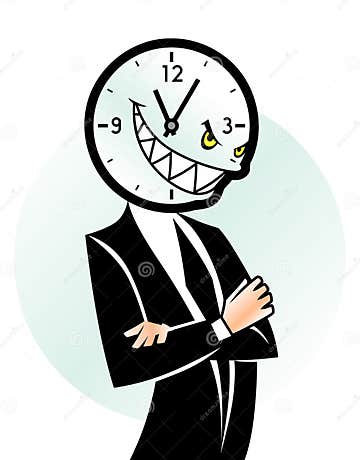 Evil time stock vector. Illustration of human, threat - 49017014