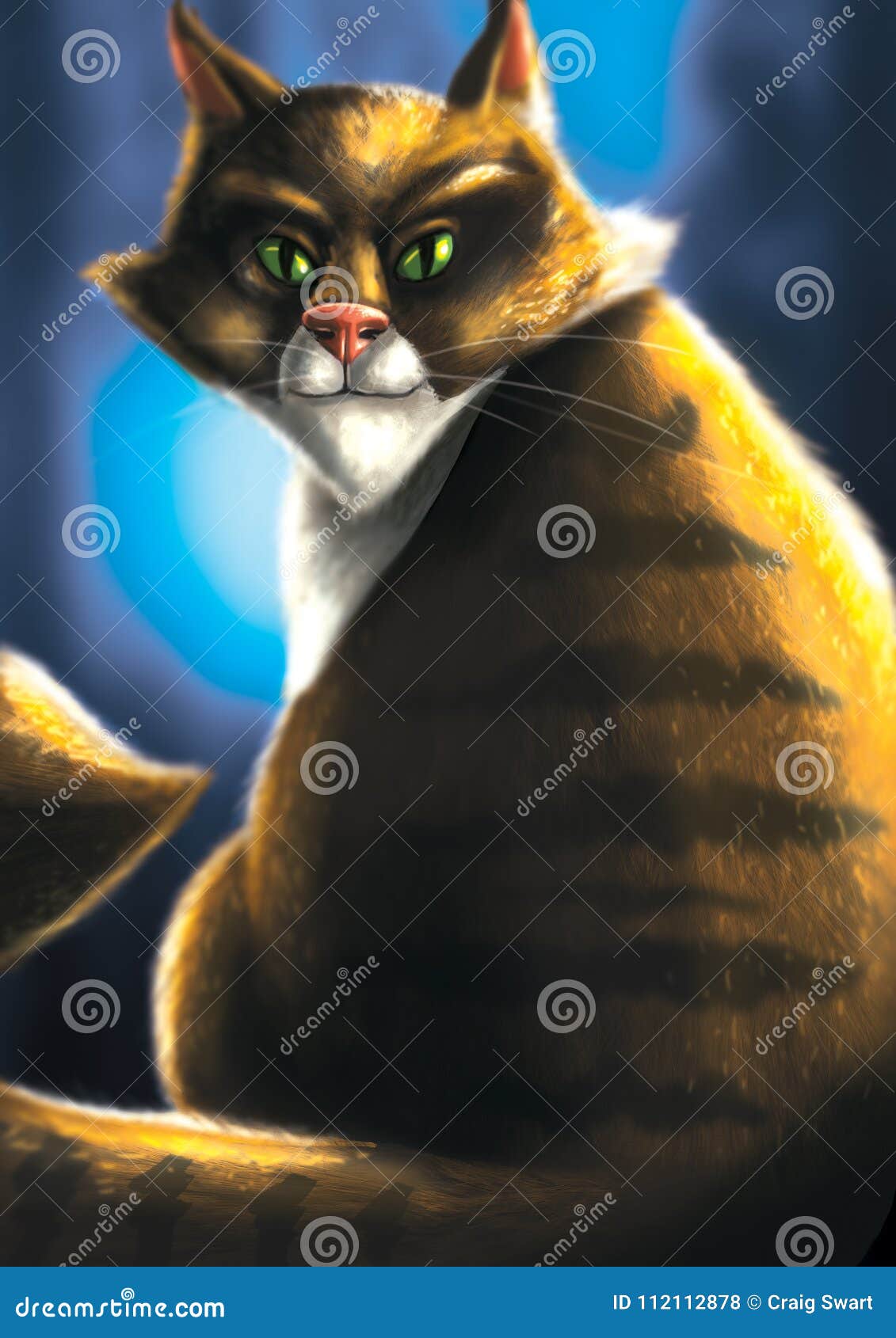 Evil Tom Cat stock illustration. Illustration of white - 112112878