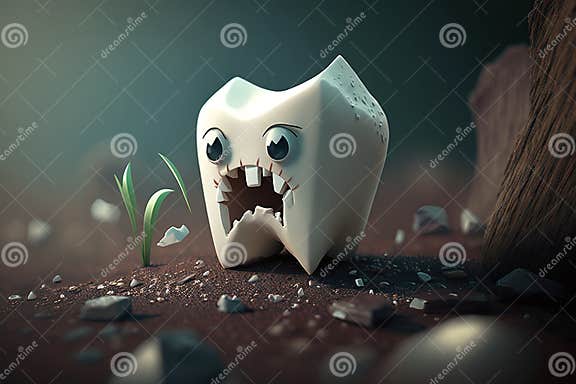 Evil Tooth, Dental Problems Stock Illustration - Illustration of ...