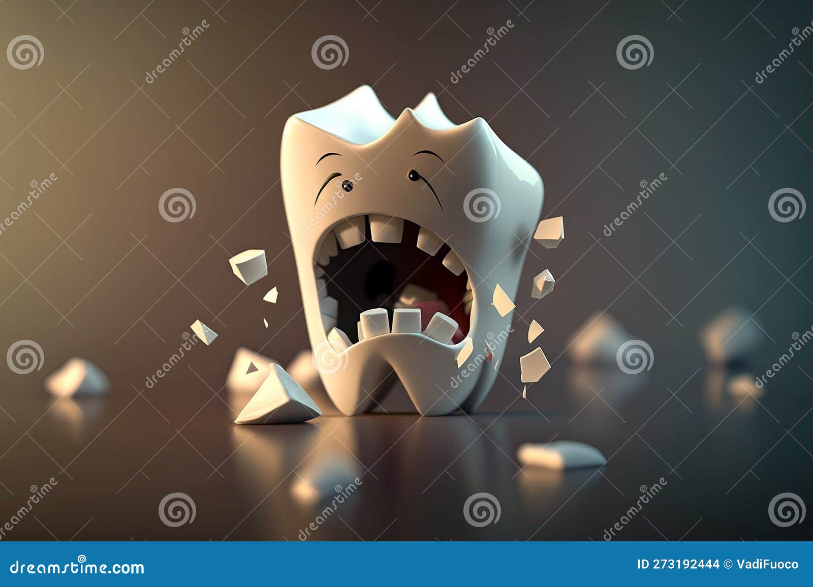 Evil Tooth, Dental Problems Stock Illustration - Illustration of cavity ...