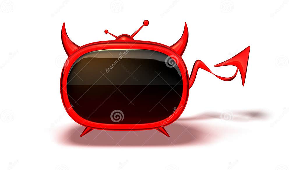 Evil tv stock illustration. Illustration of evil, tube - 1861413