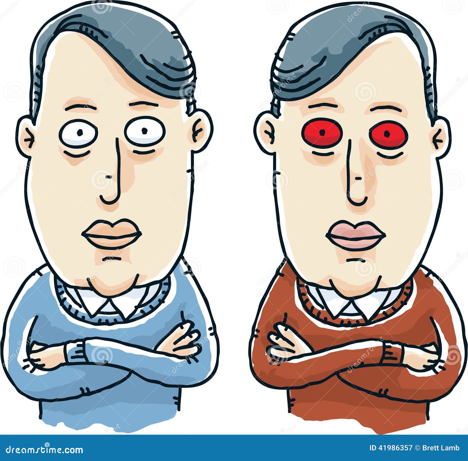 Good Vs Evil Twins Drawings