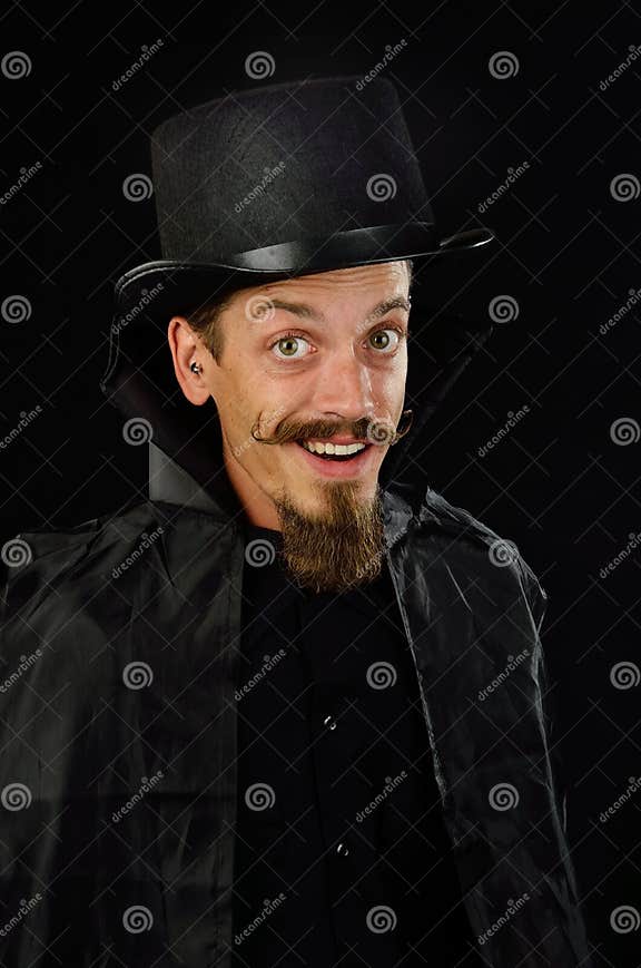 Evil Villain stock image. Image of dangerous, moustache - 27373787