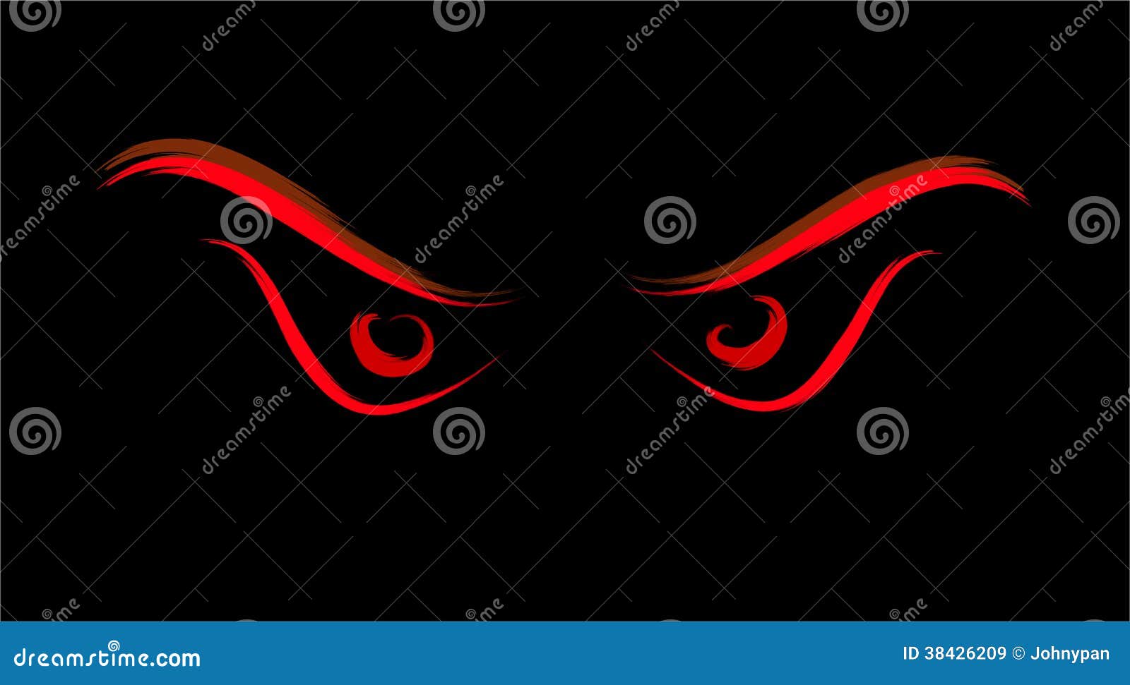 Evil wild eyes stock vector. Illustration of background - 38426209
