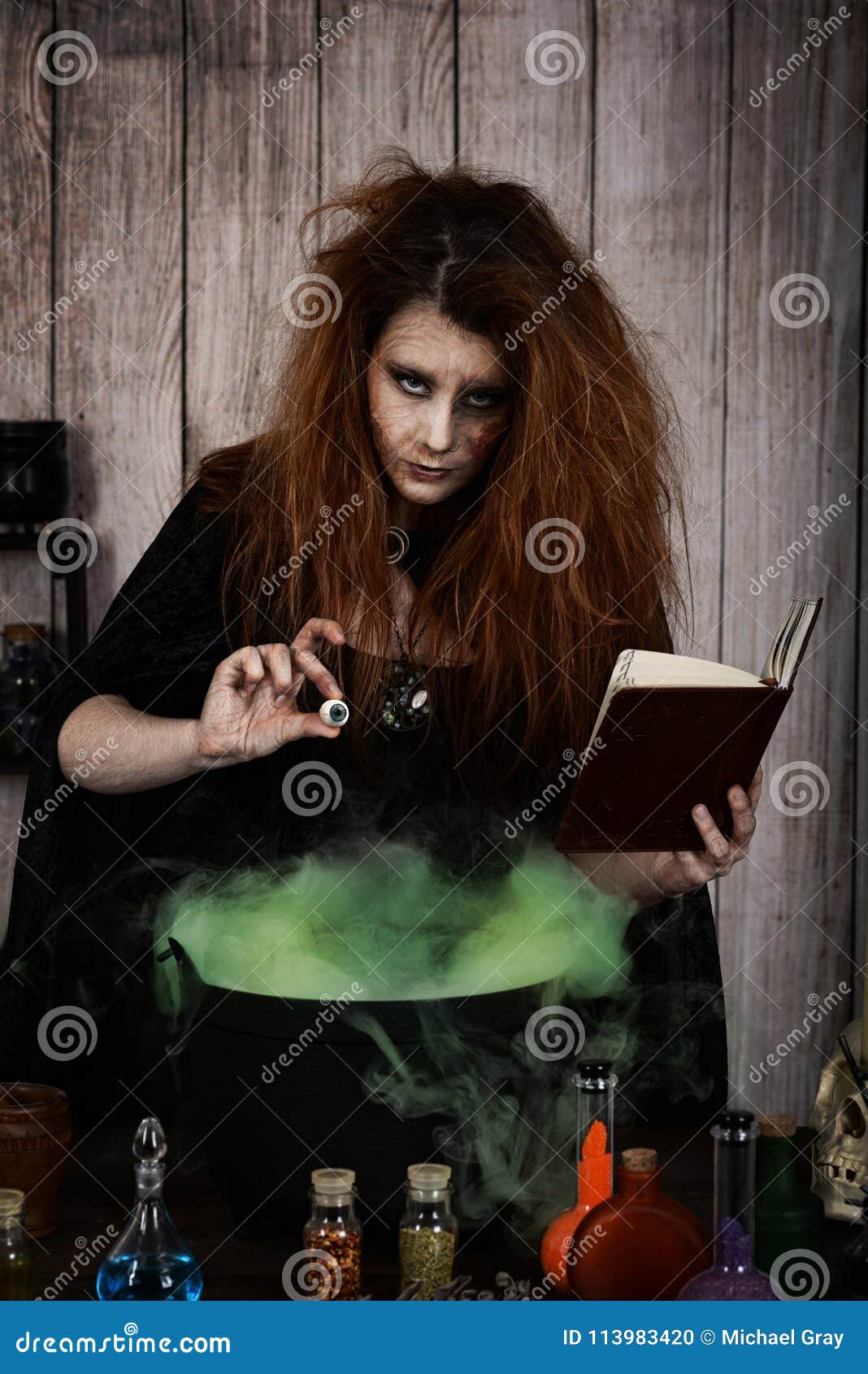 Evil Witch Casting A Curse Royalty-Free Stock Photo | CartoonDealer.com ...