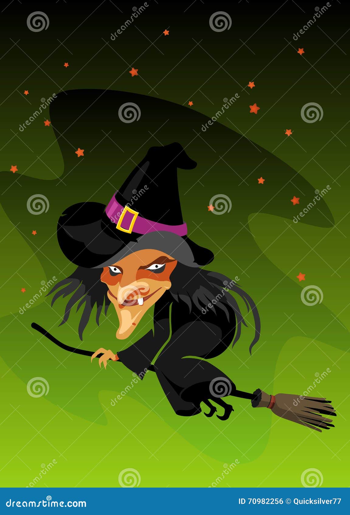 Evil Witch Character stock vector. Illustration of lady - 70982256