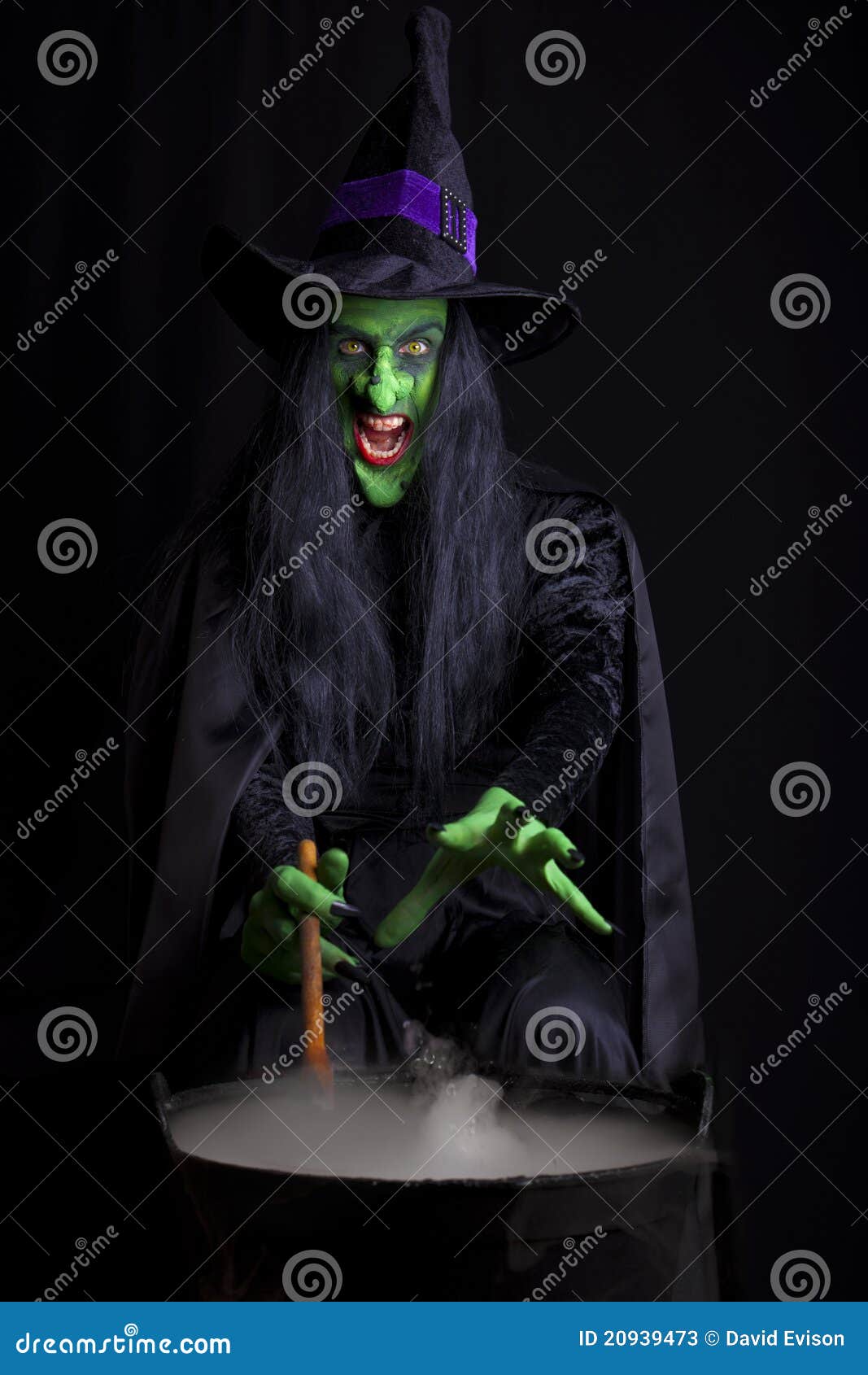 Evil Witch Casting A Curse Royalty-Free Stock Photo | CartoonDealer.com ...