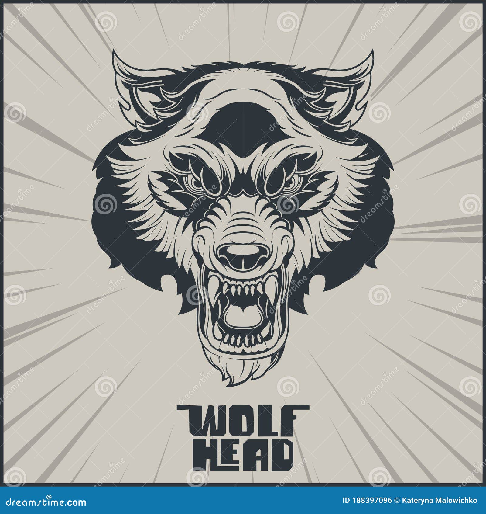 Evil Wolf Face Drawings