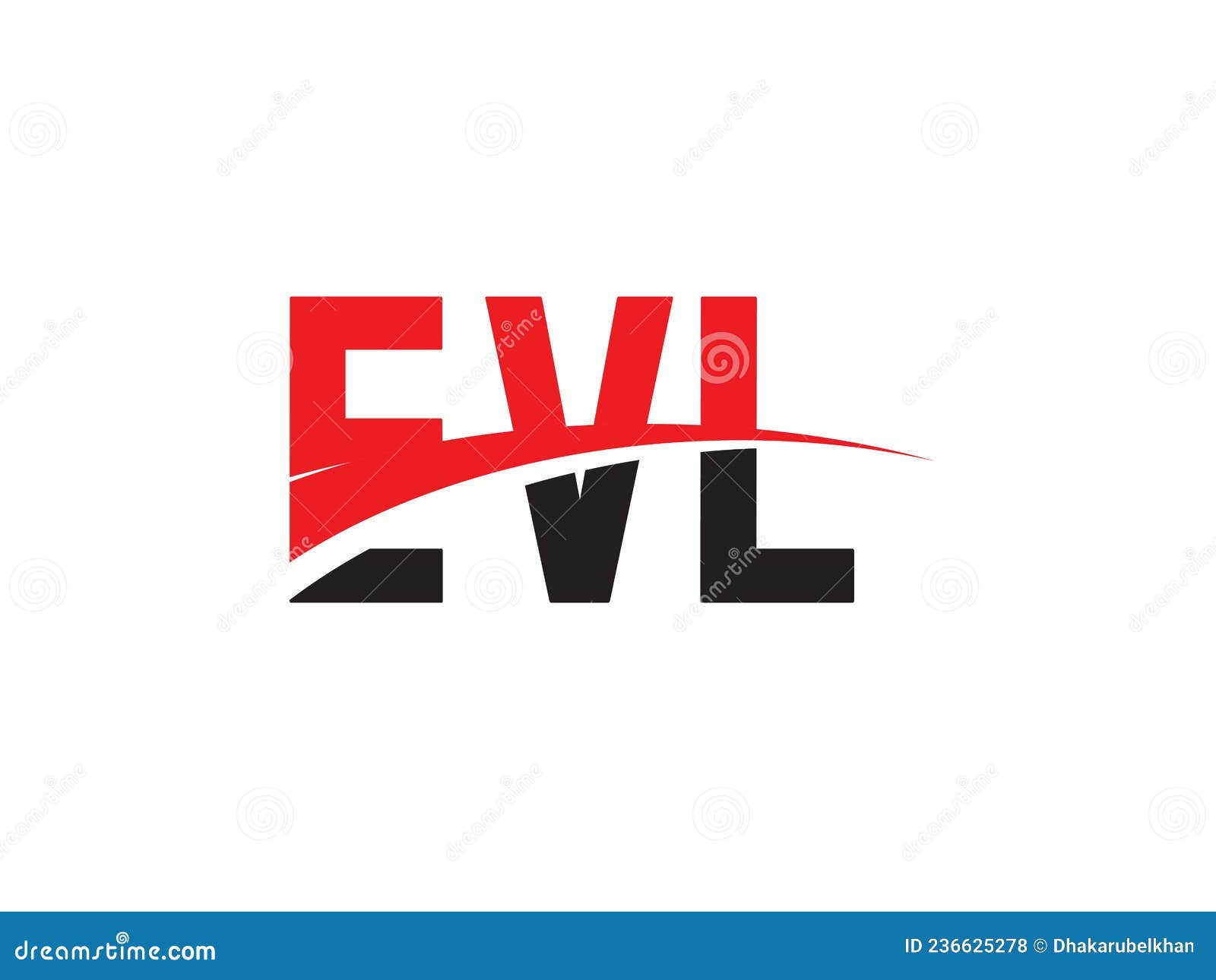 EVL Letter Initial Logo Design Vector Illustration Stock Vector ...