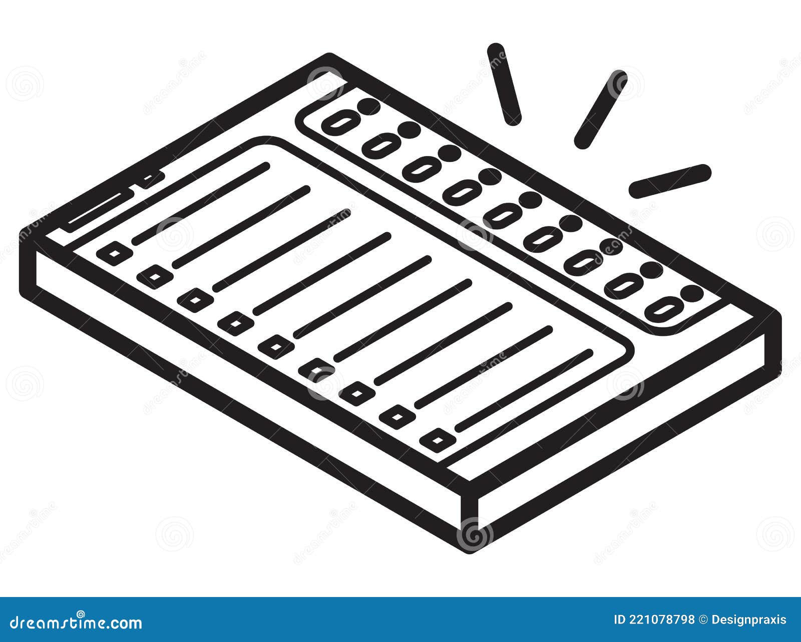 EVM - Electronic Voting Machine Icon Stock Illustration - Illustration ...