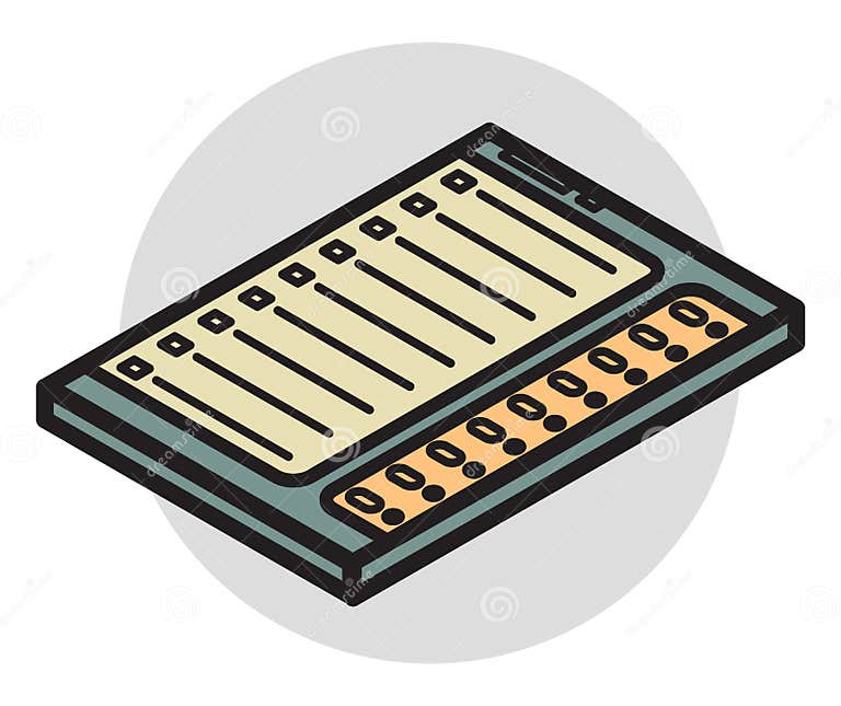 EVM - Electronic Voting Machine Icon Stock Illustration - Illustration ...