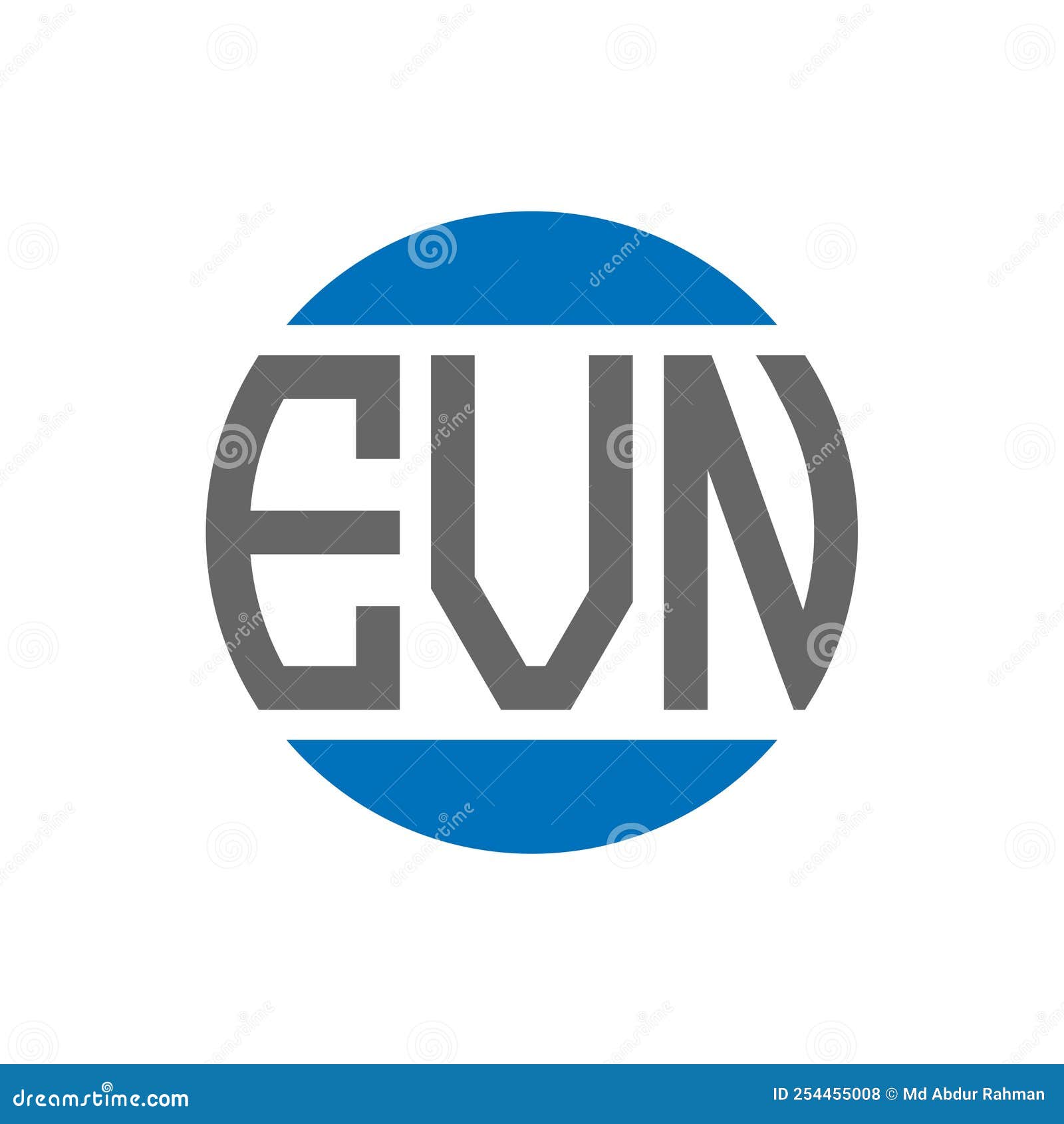 EVN Letter Logo Design on White Background. EVN Creative Initials ...