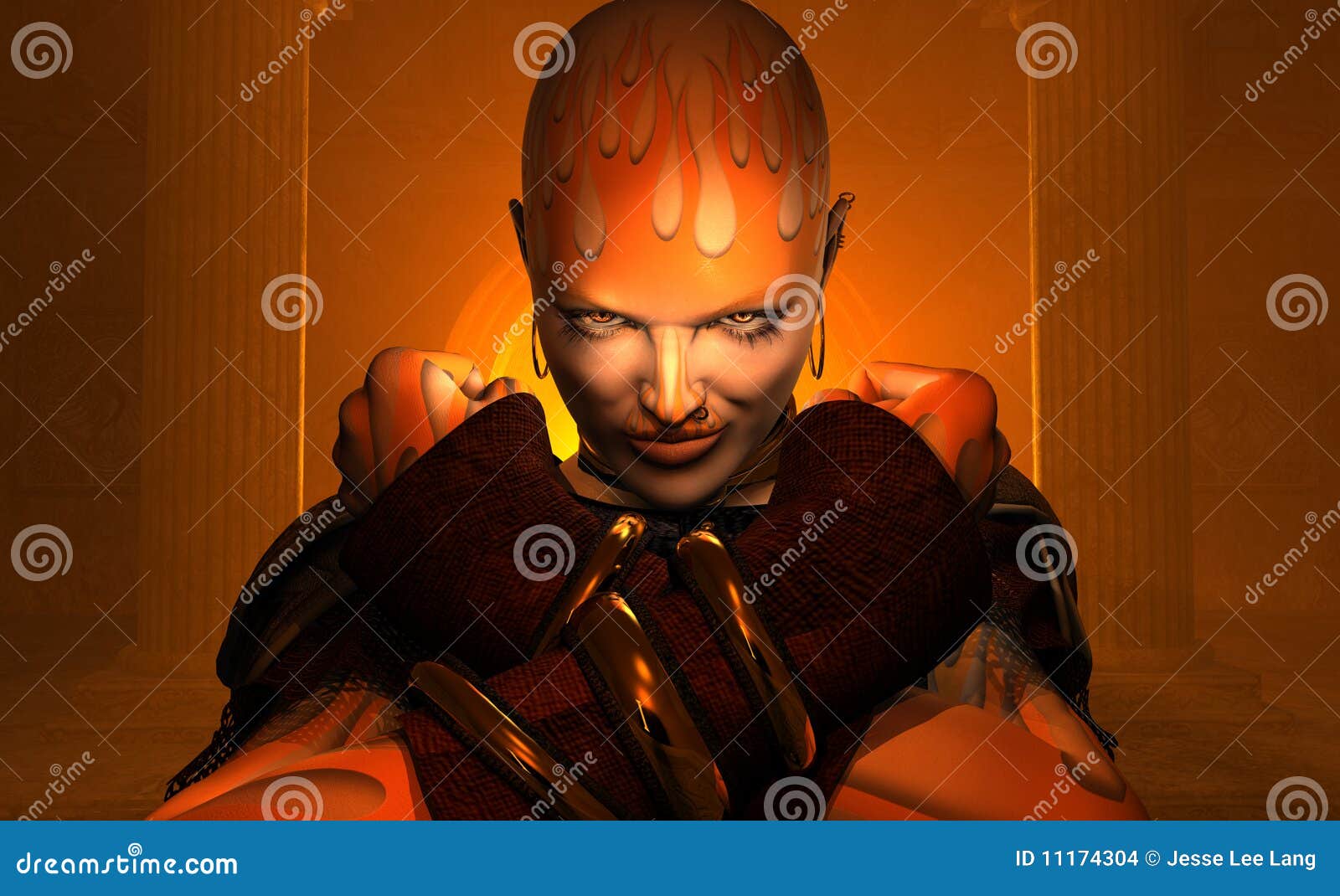 Evocation sorcerer stock illustration. Illustration of power - 11174304