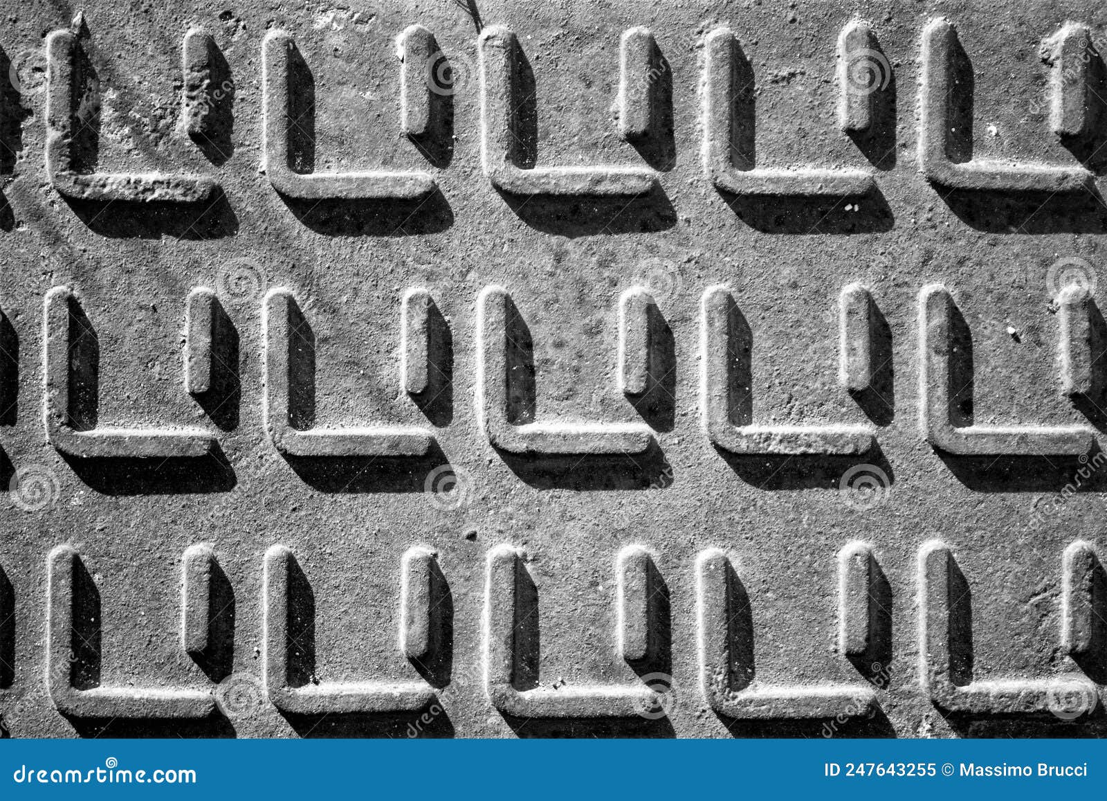 Rusty Surface Texture with Square Shape Embossed Patterns Stock Image ...