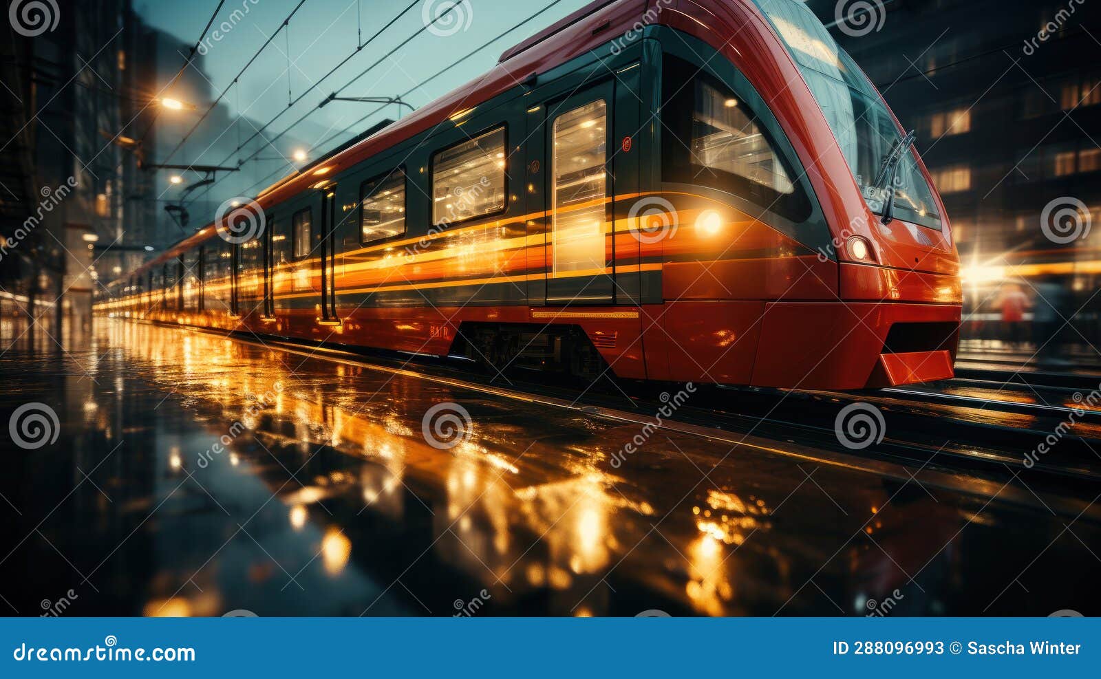 Blurred Train in Minimalist Style Stock Image - Image of simplified ...