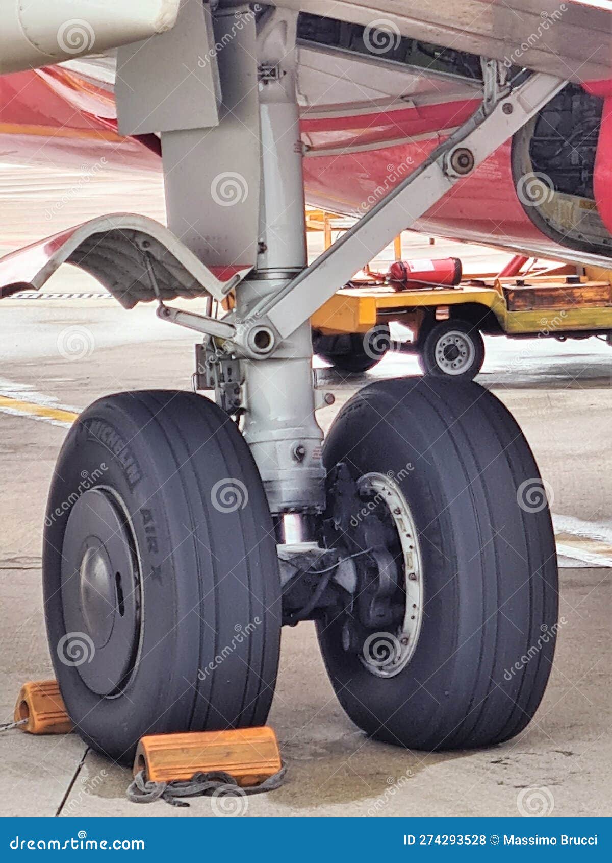 Nose wheel of an airliner stock photo. Image of airline - 274293528