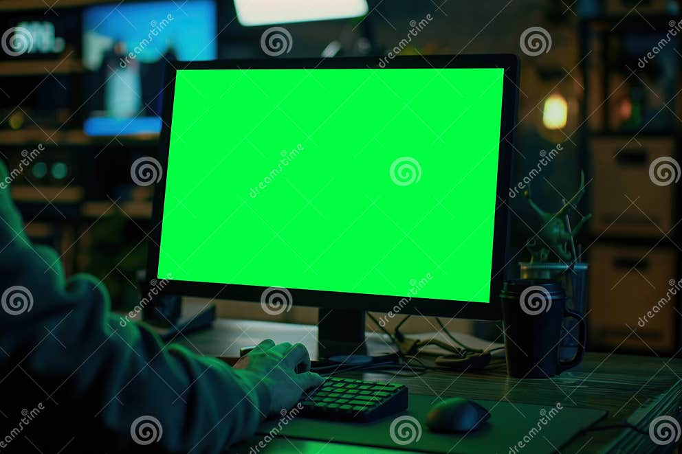 An Evocative Composition Featuring Someone Coding or Programming on a ...