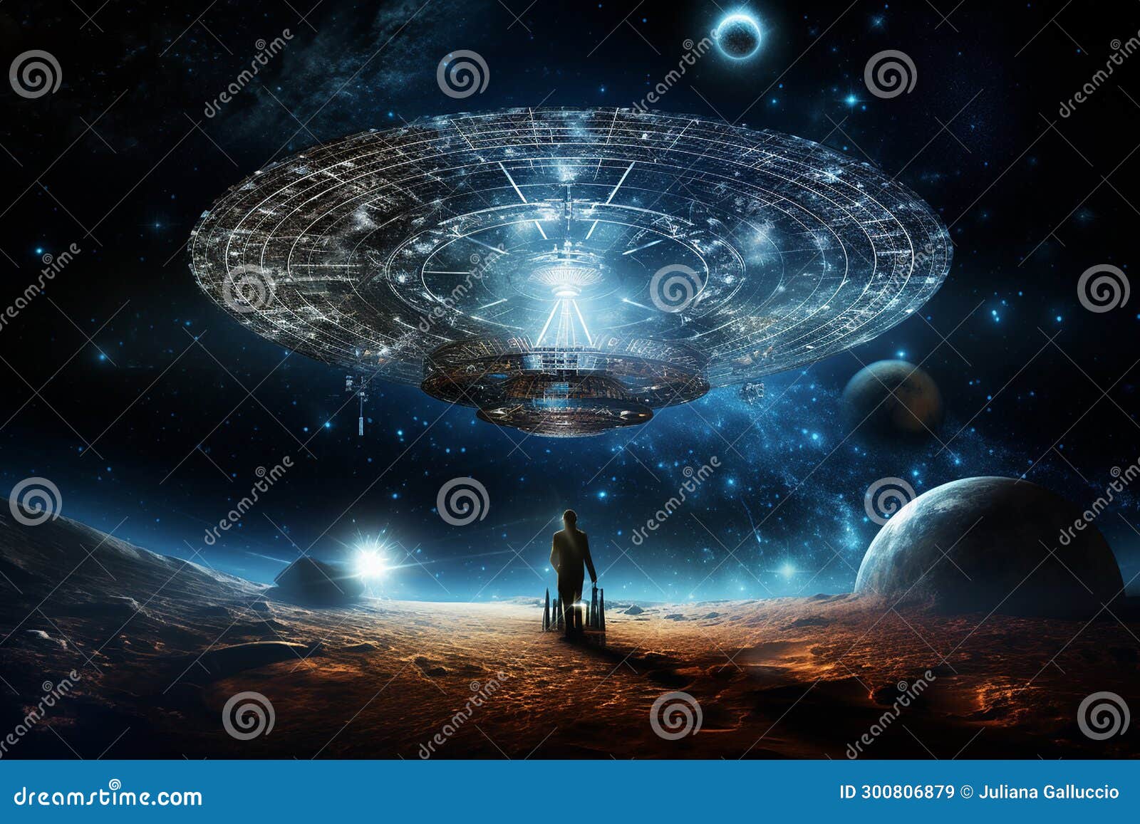 Interstellar communication stock image. Image of holographic - 300806879